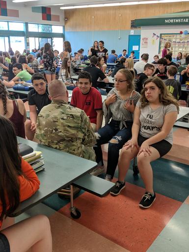 North Syracuse Junior High students spend lunch period learning from ...