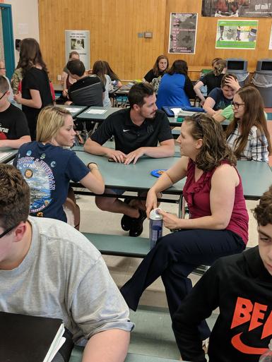 North Syracuse Junior High students spend lunch period learning from ...