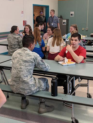 North Syracuse Junior High students spend lunch period learning from ...