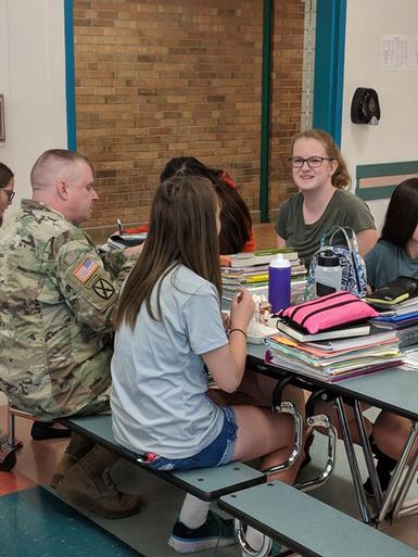North Syracuse Junior High students spend lunch period learning from ...