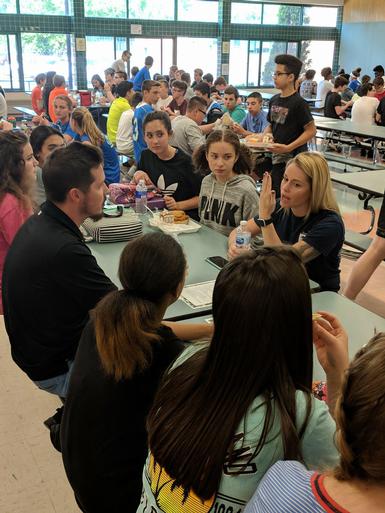 North Syracuse Junior High students spend lunch period learning from ...